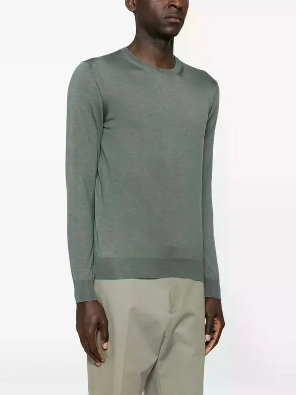 Fedeli Fine-knit Sweater - Grey
