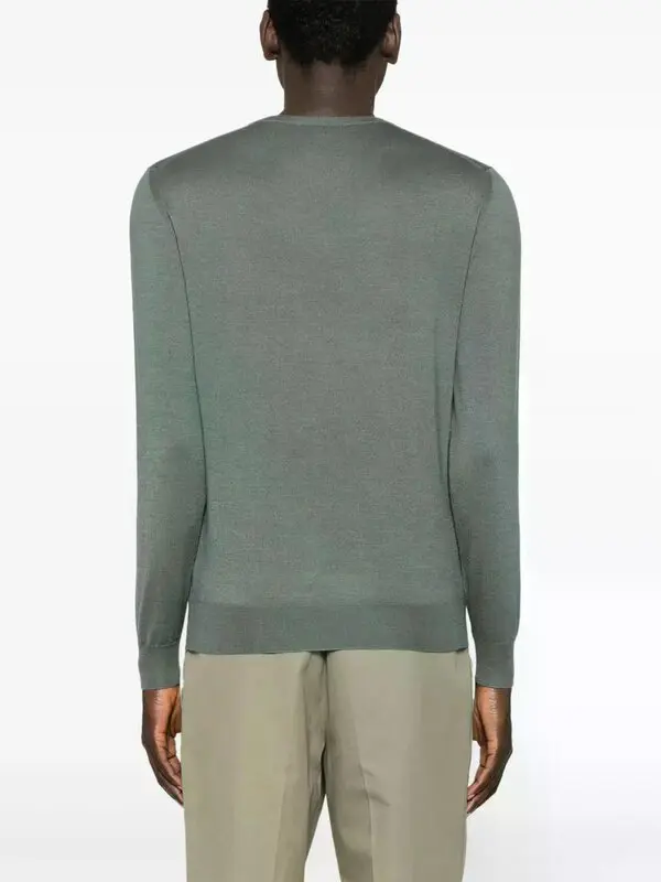 Fedeli Fine-knit Sweater - Grey