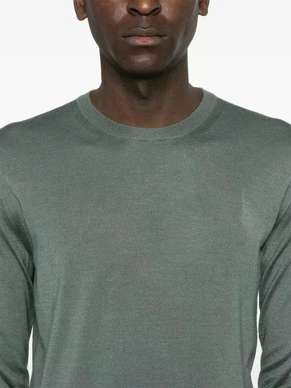 Fedeli Fine-knit Sweater - Grey