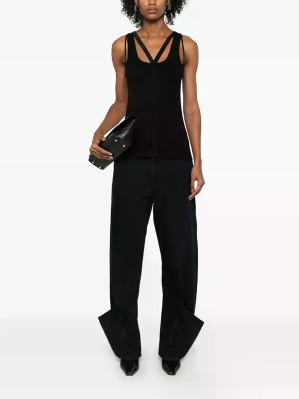 Helmut Lang Strap Racer Tank Top