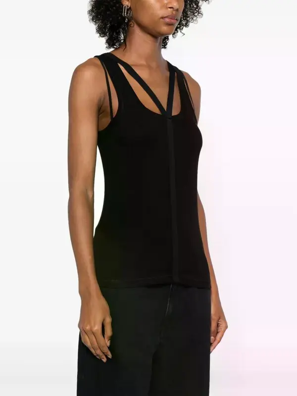 Helmut Lang Strap Racer Tank Top
