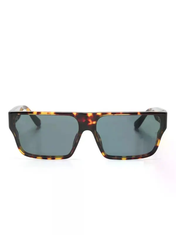 Linda Farrow Brady Geometric-frame Sunglasses - Brown