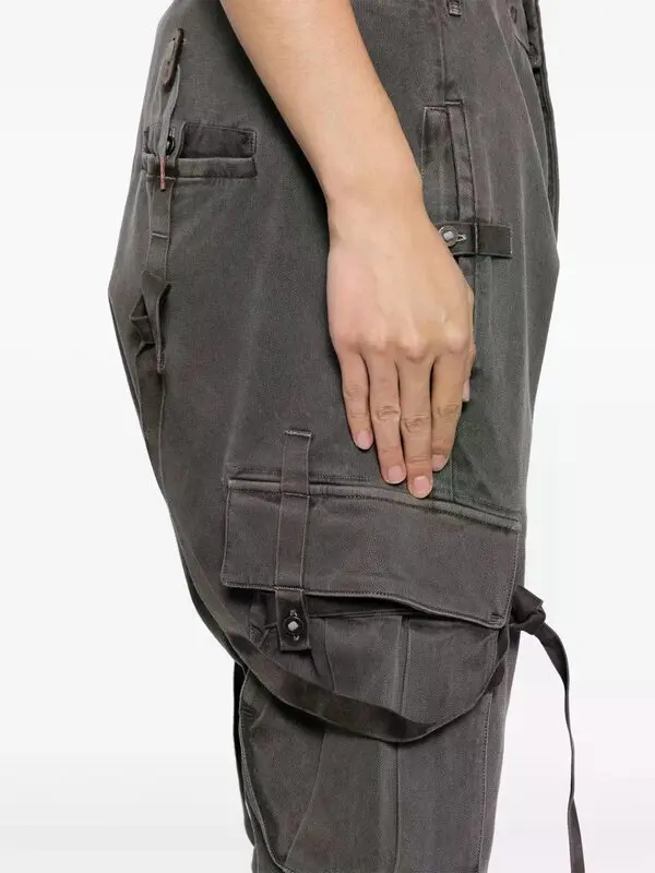Boris Bidjan Saberi Stonewashed Cargo Track Shorts