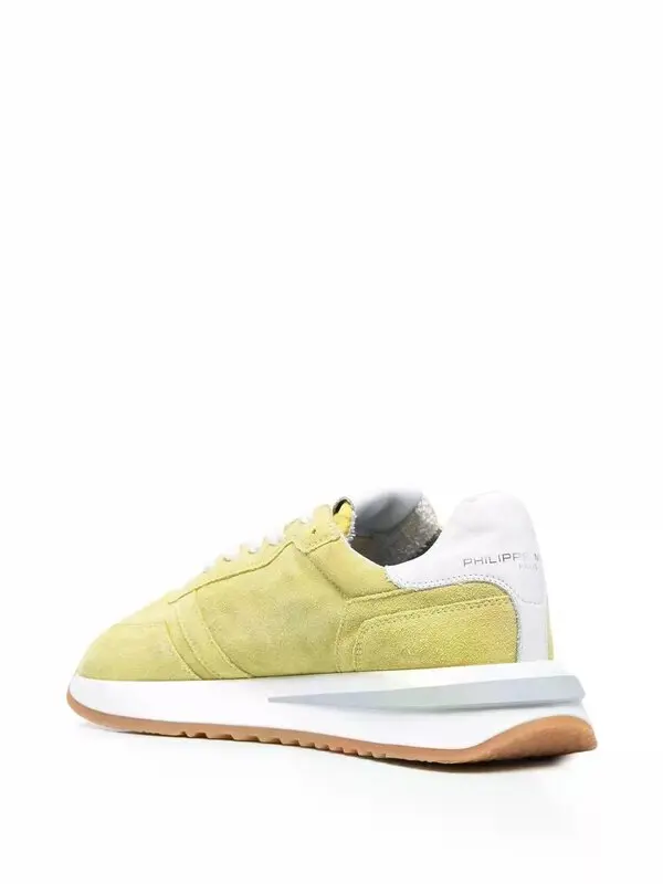 Philippe Model Panelled Low-top Suede Sneakers - Yellow