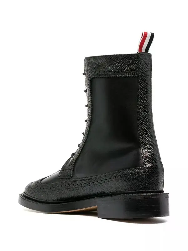 Thom Browne Brogue-detail Combat Boots