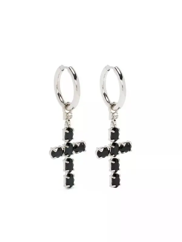 Dolce & Gabbana Cross-charm Hoop Earrings