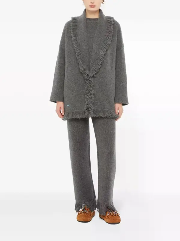 Alanui Fringed-edge Cashmere-blend Cardigan