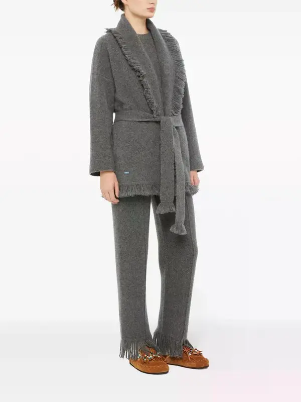 Alanui Fringed-edge Cashmere-blend Cardigan