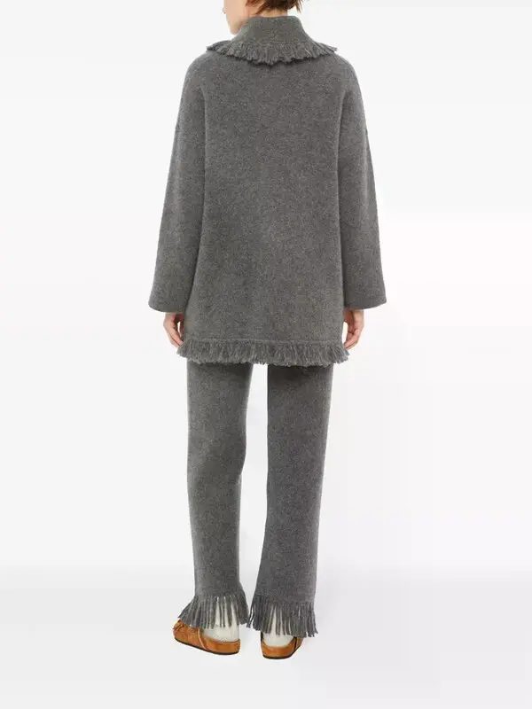Alanui Fringed-edge Cashmere-blend Cardigan
