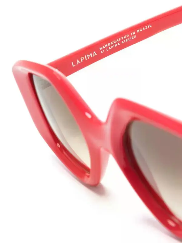 LAPIMA Stella Oversized Sunglasses - Red