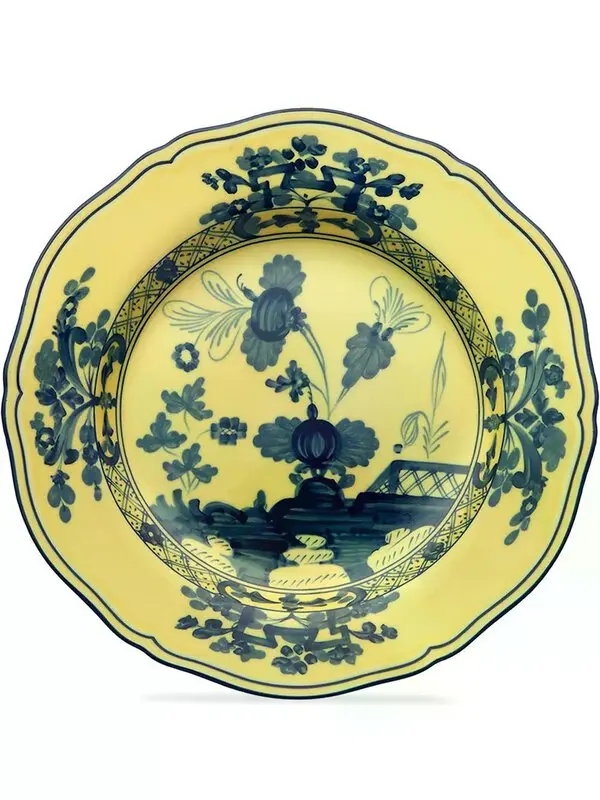 GINORI 1735 Oriente Italiano Porcelain Charger Plate - Yellow