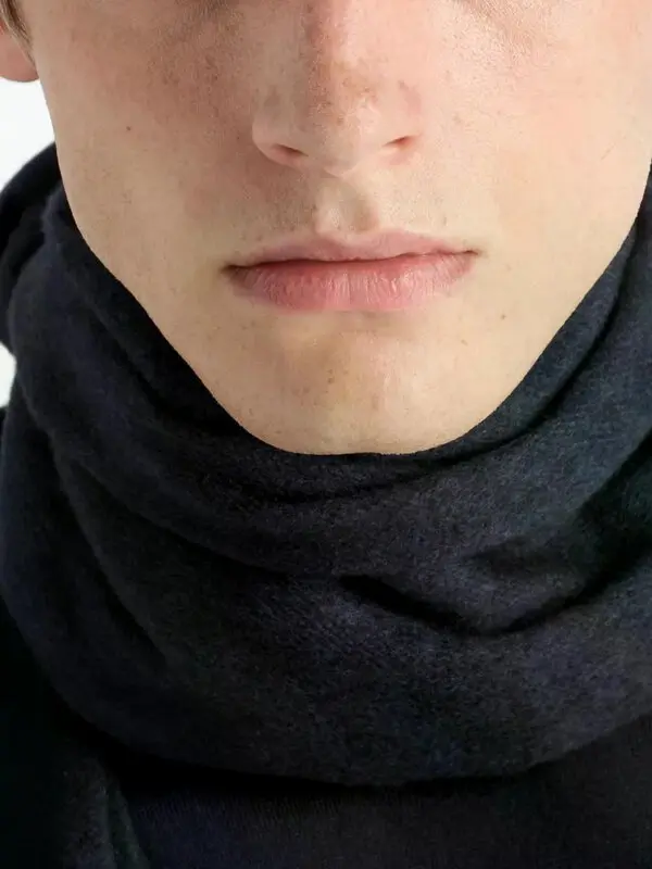 Prada Logo-plaque Scarf - Blue