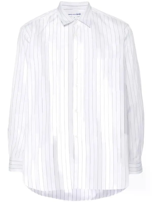 Comme Des Garçons Striped Cotton Shirt