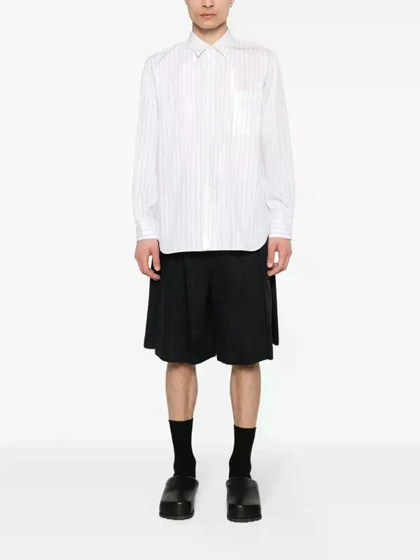 Comme Des Garçons Striped Cotton Shirt