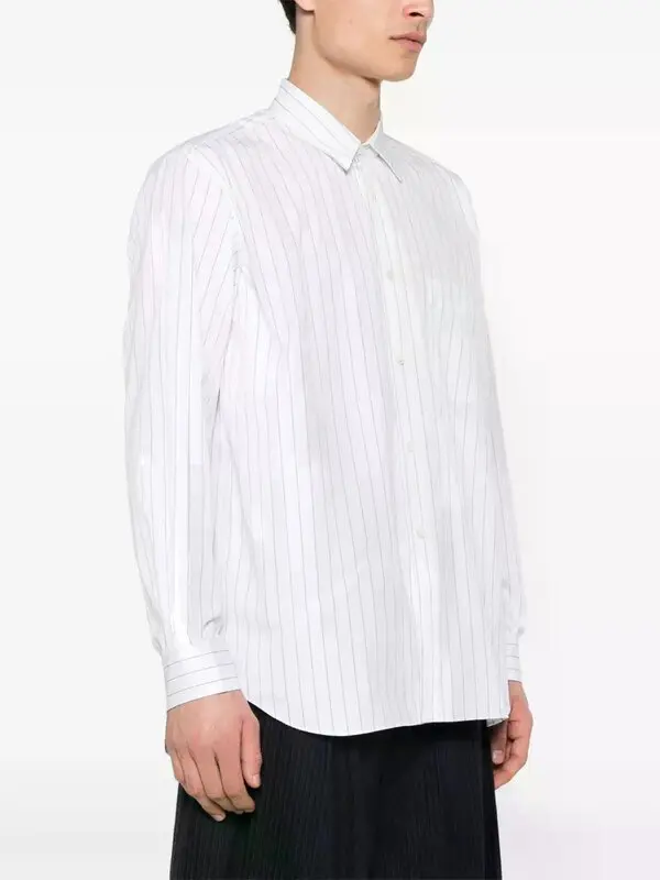 Comme Des Garçons Striped Cotton Shirt