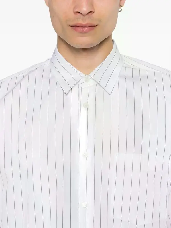 Comme Des Garçons Striped Cotton Shirt