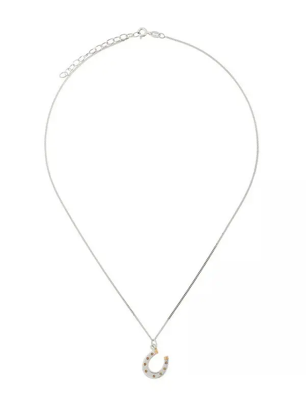 TRUE ROCKS Horseshoe Pendant Necklace - Silver