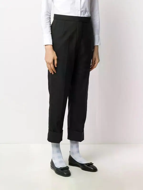 Thom Browne Tailored Cropped Trousers