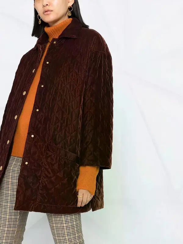 L' AUTRE CHOSE Quilted Velvet Jacket