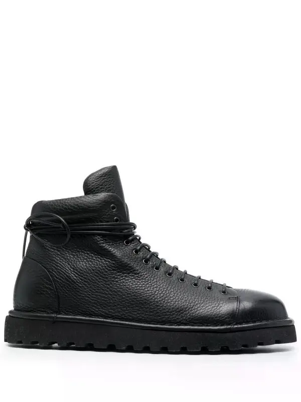 Marsèll Pallottola Pebbled-leather Boots - Black