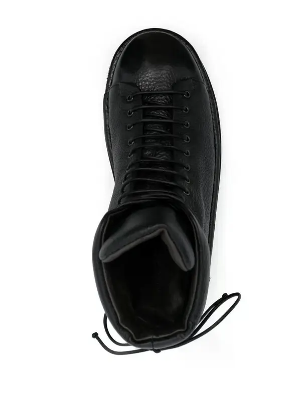 Marsèll Pallottola Pebbled-leather Boots - Black