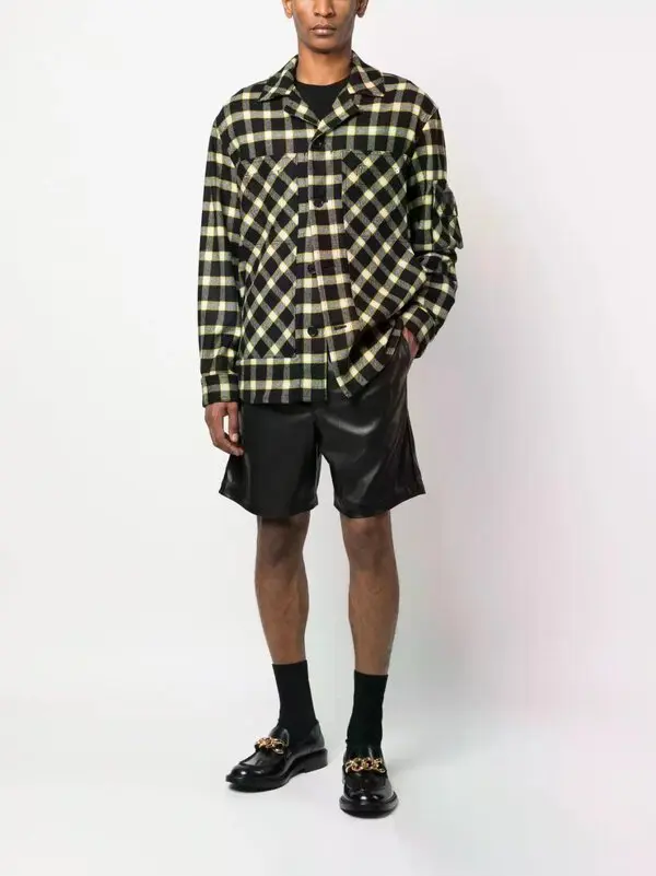 Versace Button-down Checked Shirt Jacket