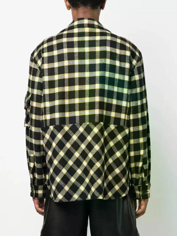 Versace Button-down Checked Shirt Jacket