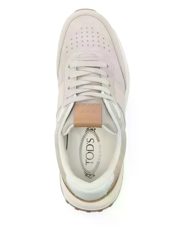 TOD'S Leather Lace-up Sneakers - Neutrals
