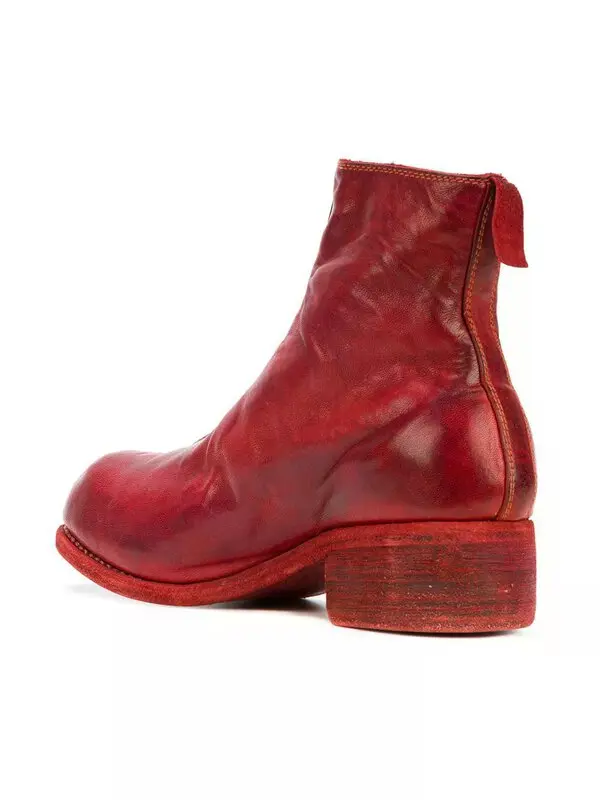 Guidi Front Zip Ankle Boots