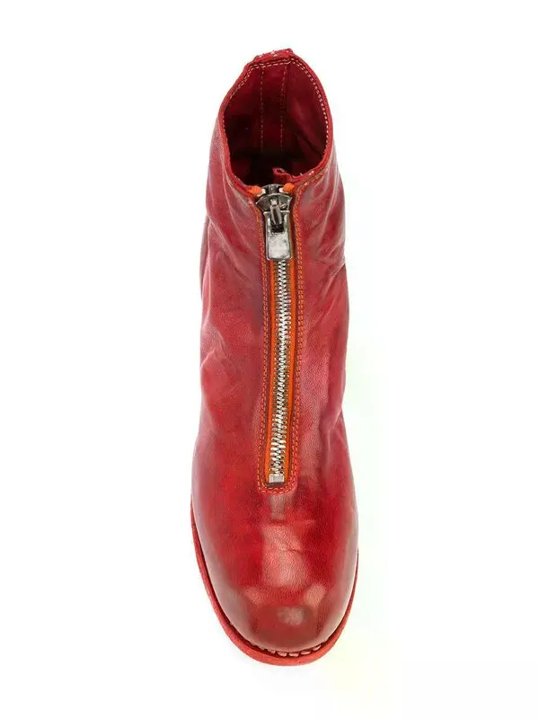 Guidi Front Zip Ankle Boots