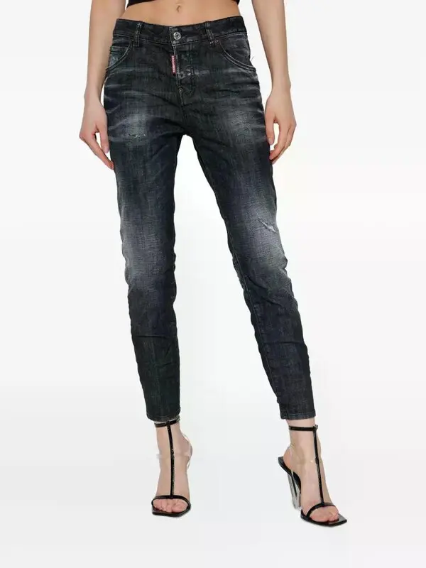 Dsquared2 Ripped Detail Jeans - Black