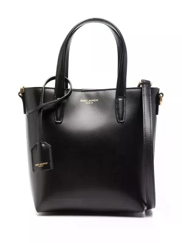 Saint Laurent Mini Shopping Leather Tote Bag
