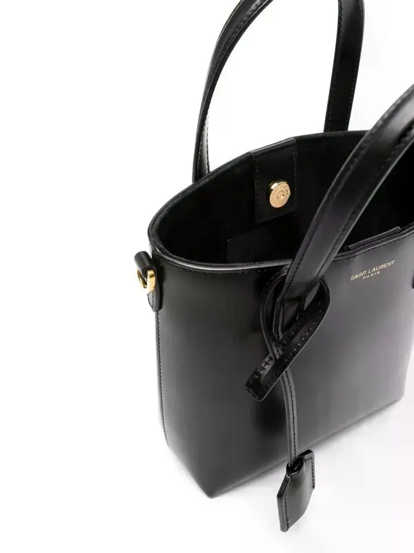 Saint Laurent Mini Shopping Leather Tote Bag