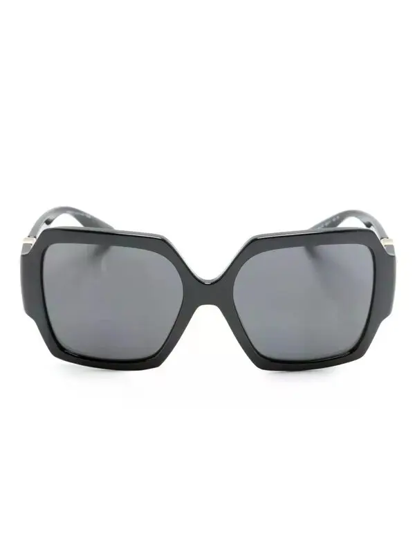 Versace Medusa Runaway Oversize-frame Sunglasses - Black