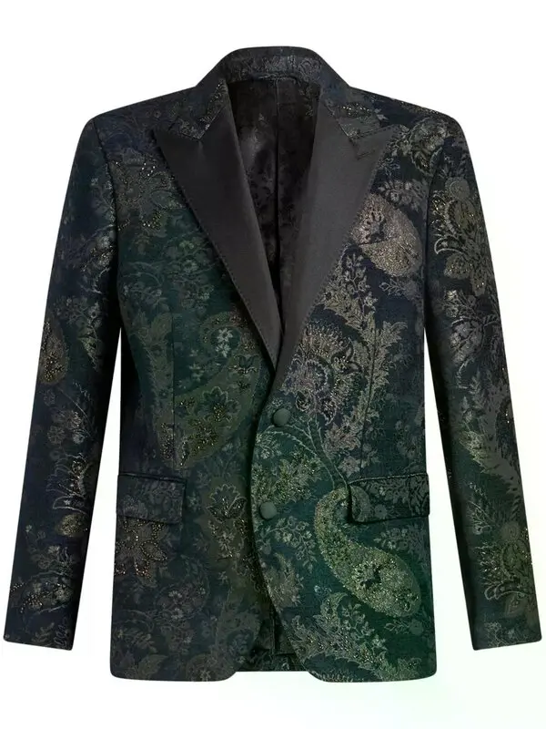 Etro Peak-lapel Jacquard Blazer