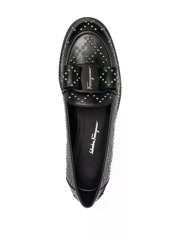 FERRAGAMO Viva Studded Loafers