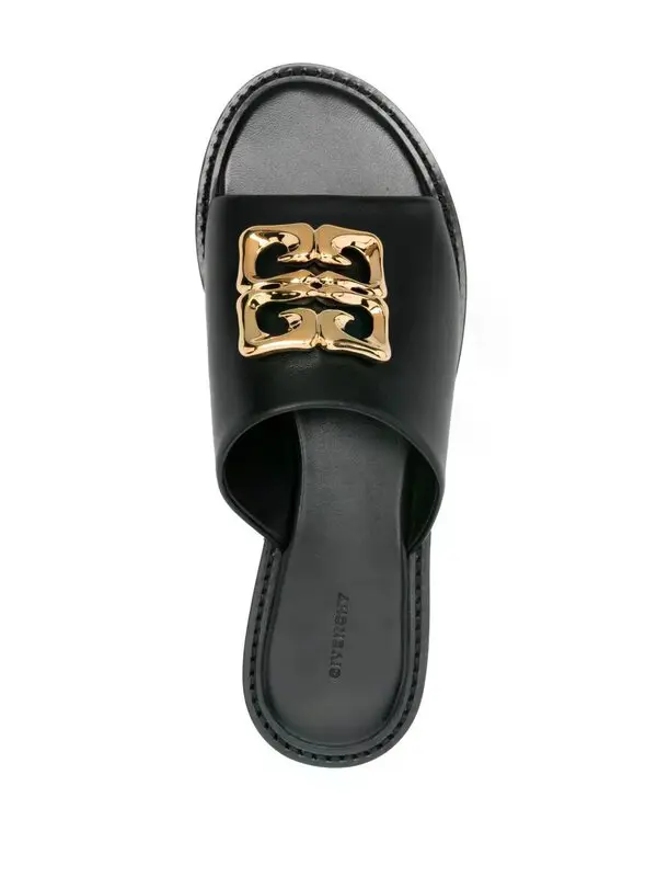 Givenchy 4g Liquid Leather Slides