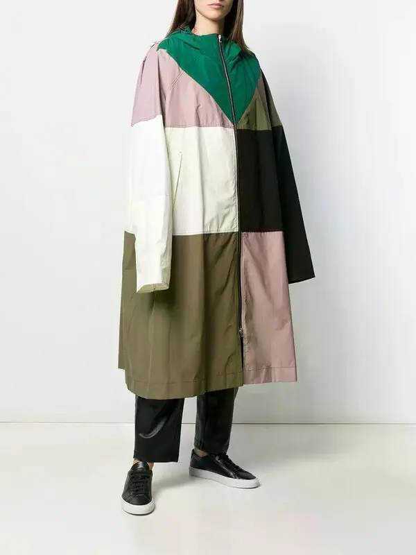 Colville Hooded Patchwork Coat