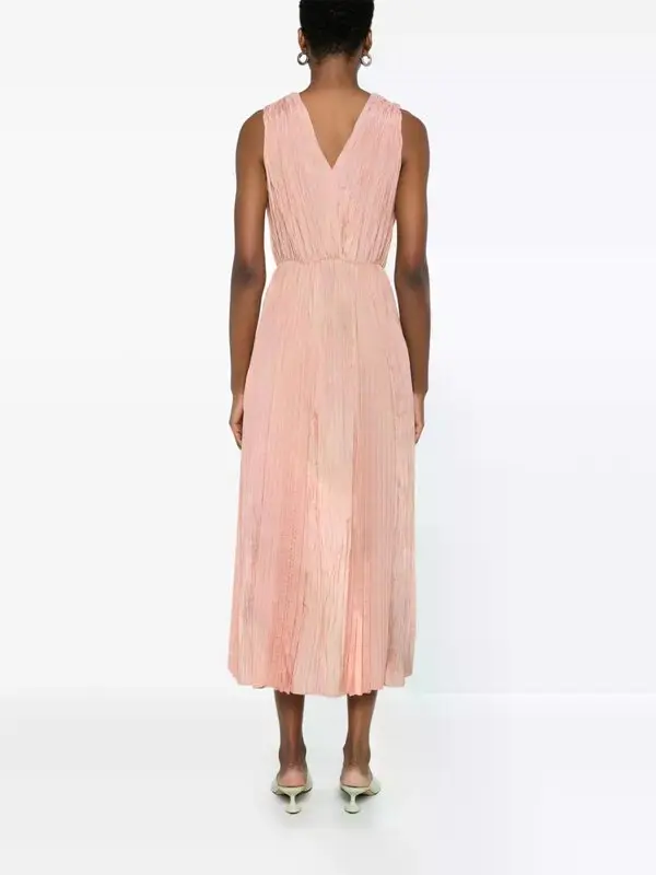 FORTE_FORTE Pleated Midi Dress