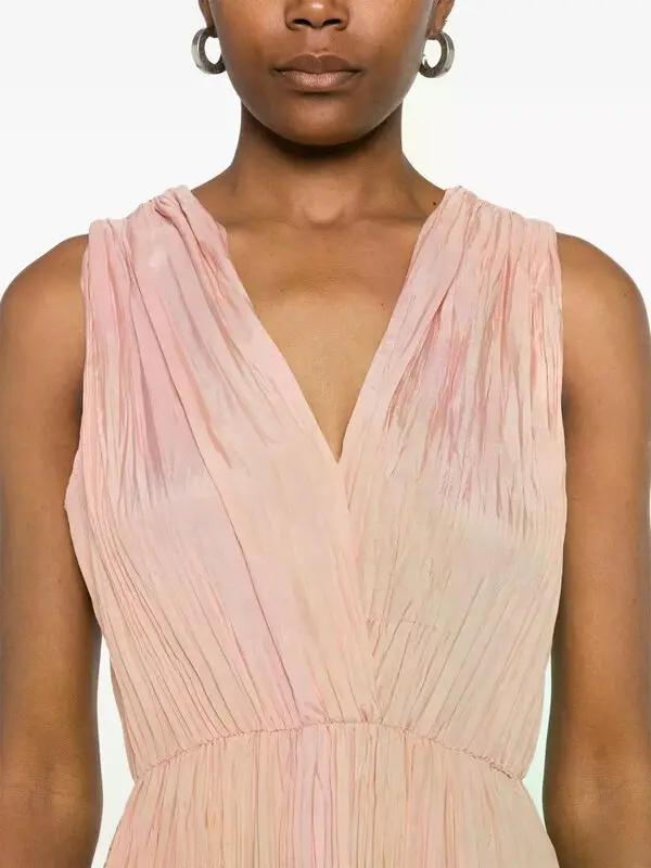 FORTE_FORTE Pleated Midi Dress