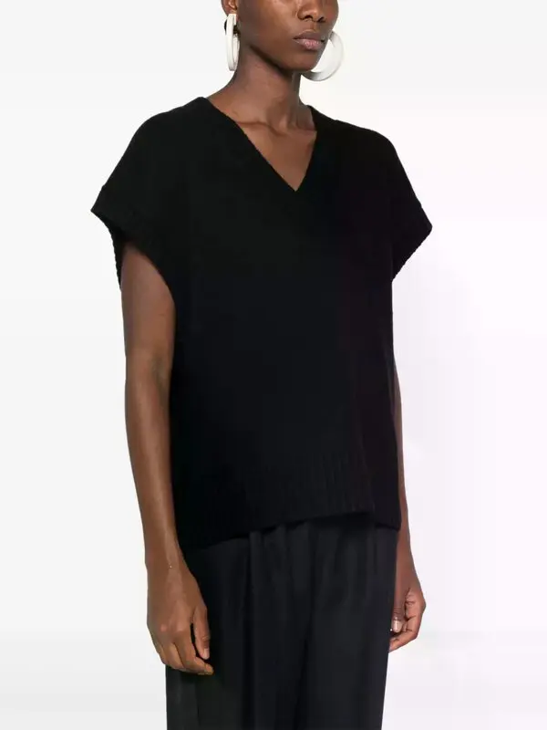 P.a.r.o.s.h Cashmere Sleeveless Sweater - Black