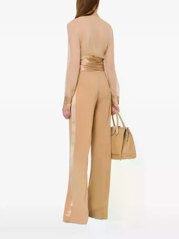 Alberta Ferretti Pressed-crease Straight Trousers