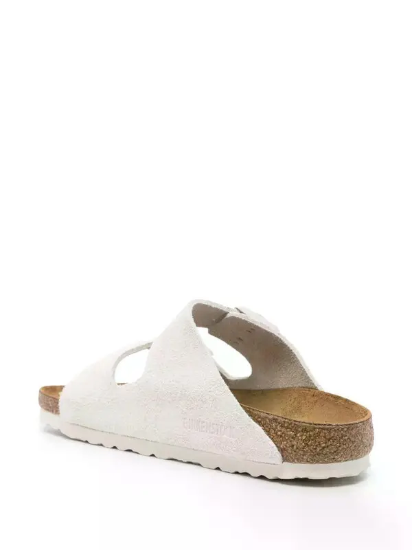 BIRKENSTOCK Arizona Suede Slides - White