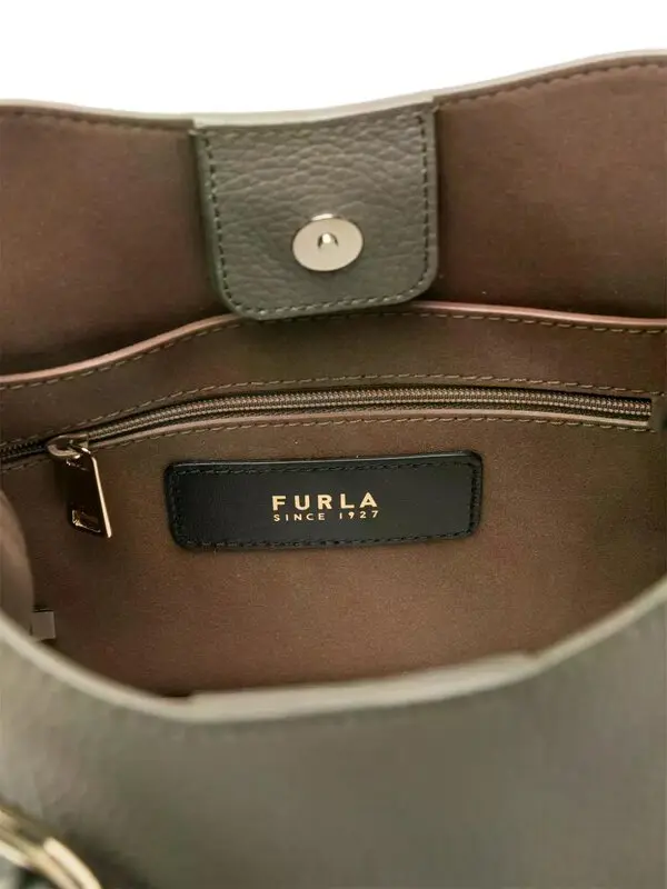 Furla Mini Nuvola Leather Bucket Bag