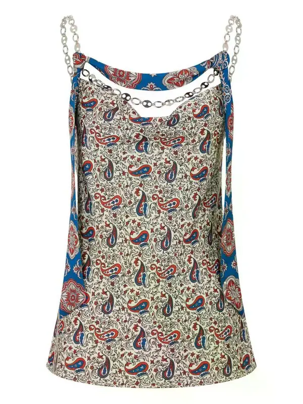 Rabanne Paisley-print Top