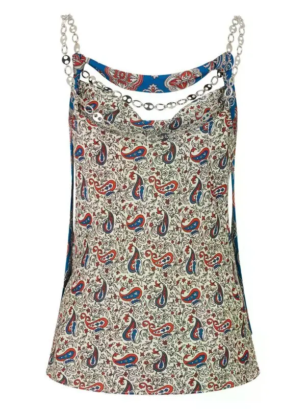 Rabanne Paisley-print Top