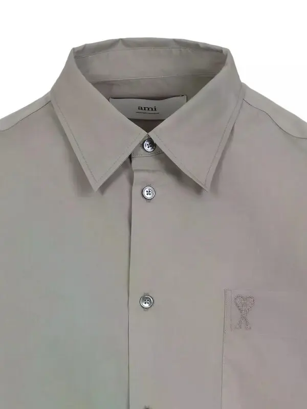 AMI Paris De Coeur Shirt - Grey
