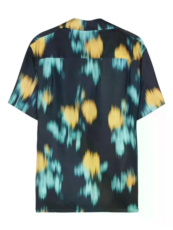 LANVIN Abstract-pattern Silk Shirt