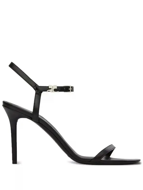 COURREGES Ac Stiletto Heel Sandals - Black