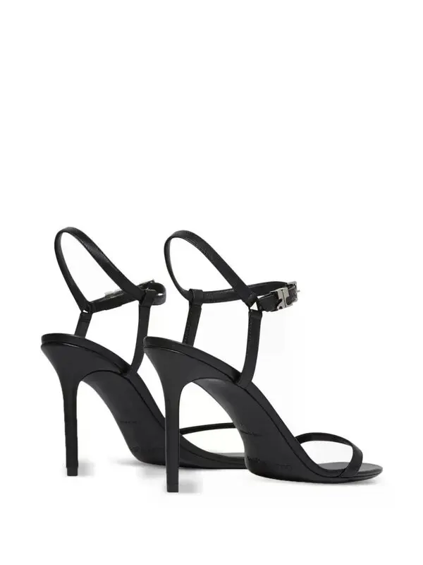COURREGES Ac Stiletto Heel Sandals - Black